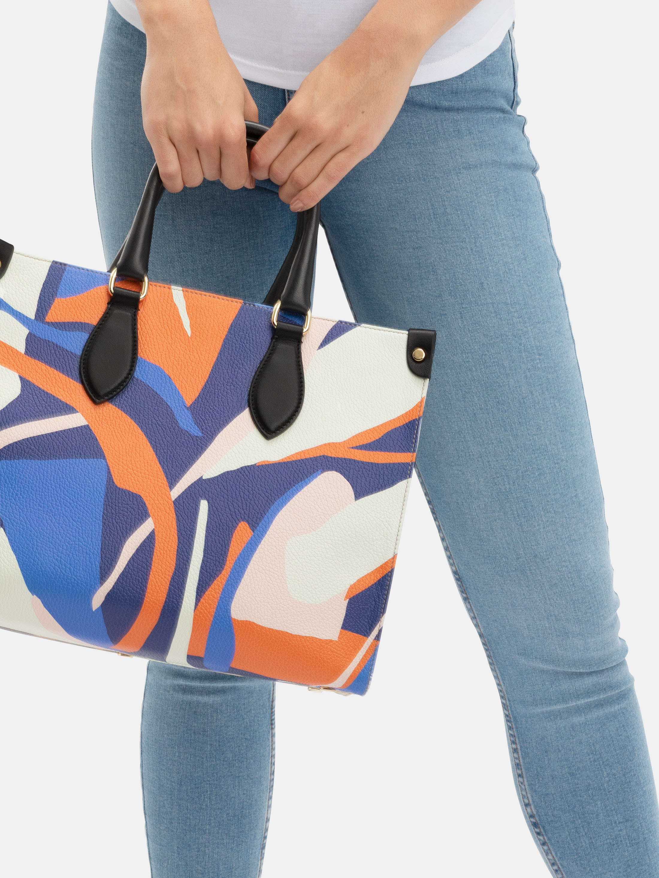 Custom Shopper Bag. Printed Shopper Bag. 100% Nappa leather.