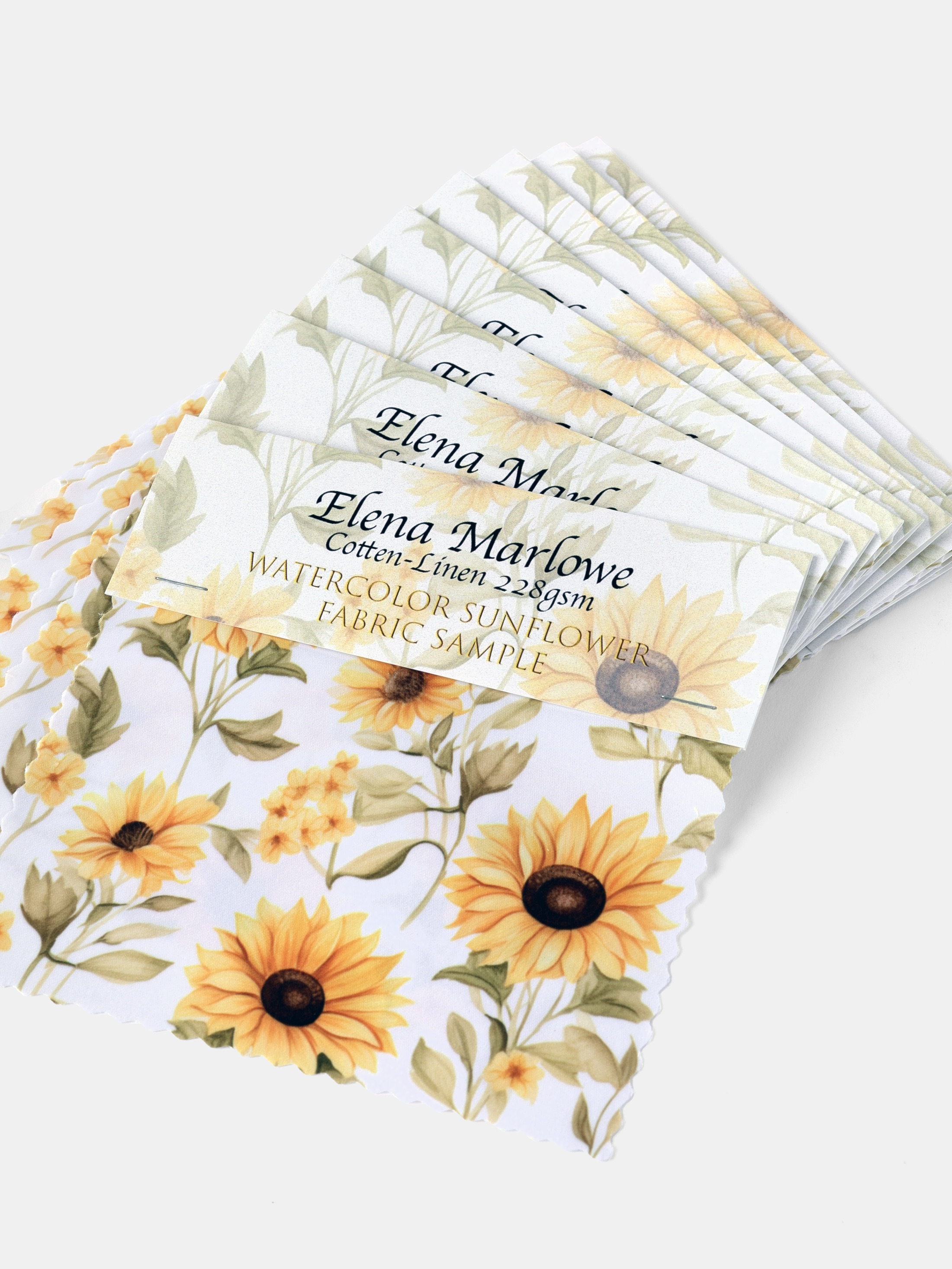 Design Your Fabric Memo Samples with Printed Card Header