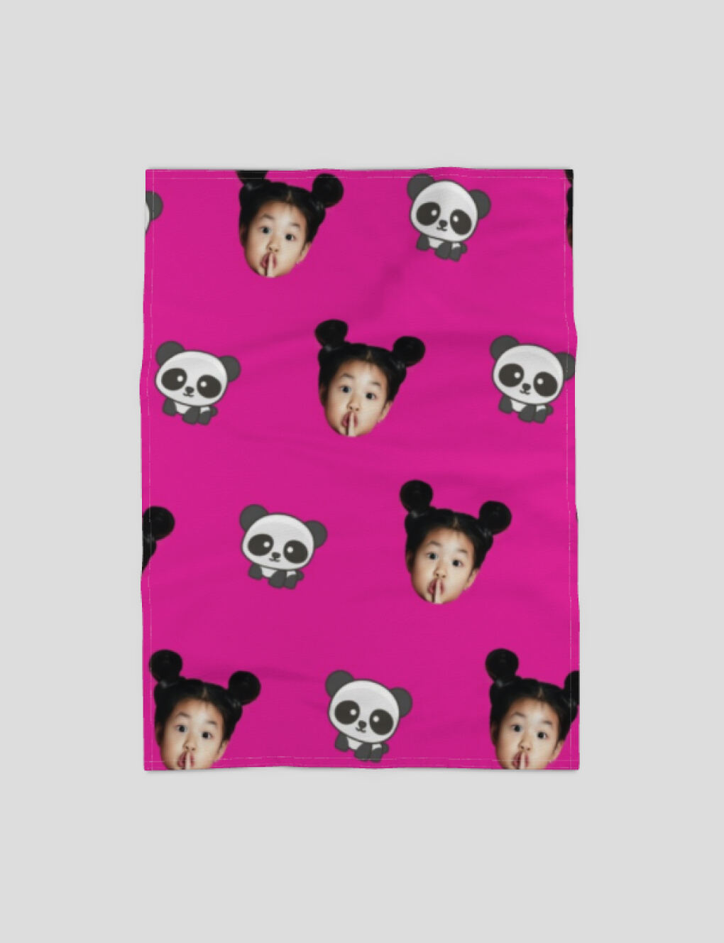 Face Tea Towel. Dishcloth With Faces