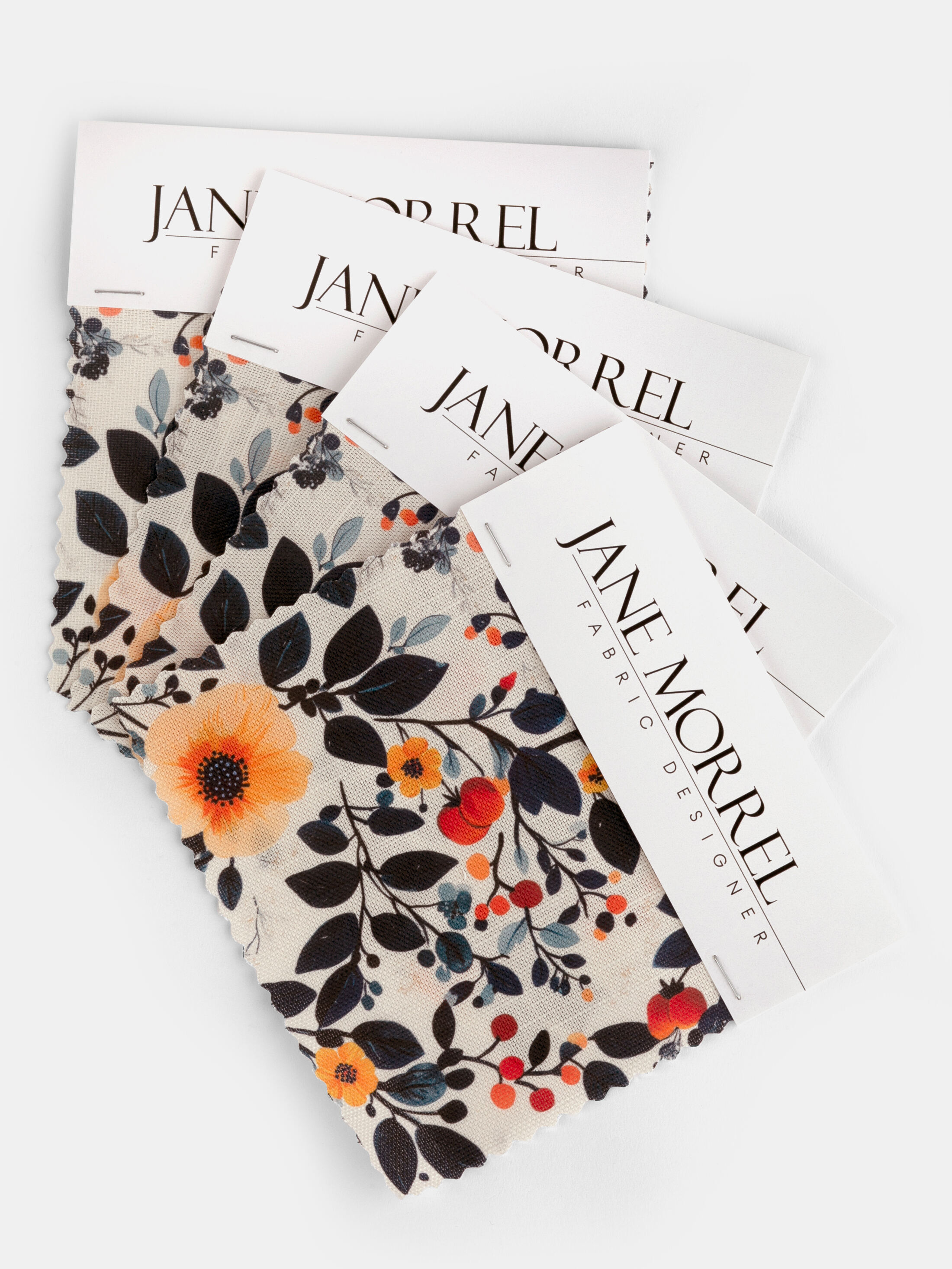Design Your Fabric Memo Samples with Printed Card Header