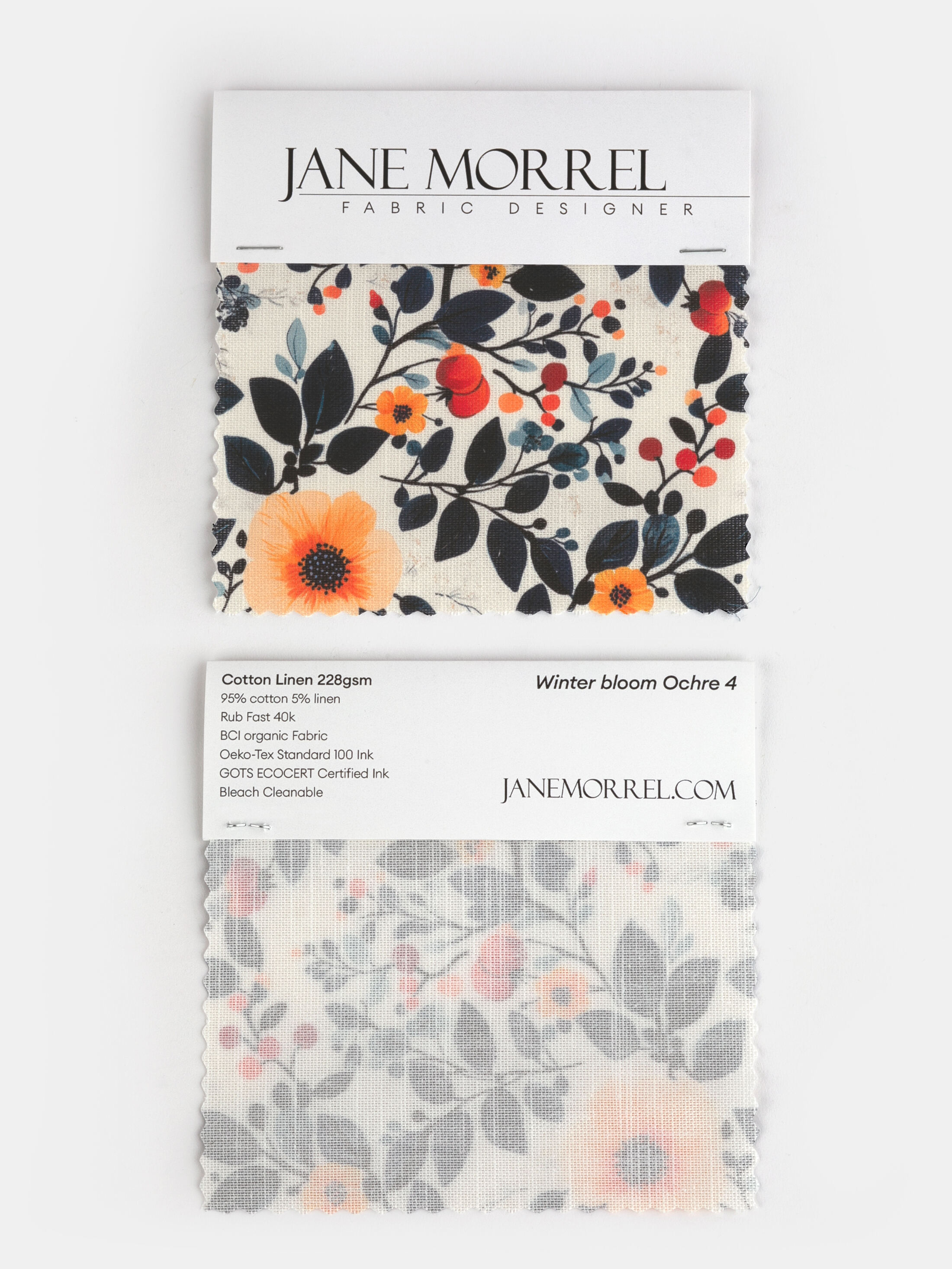 Design Your Fabric Memo Samples with Printed Card Header