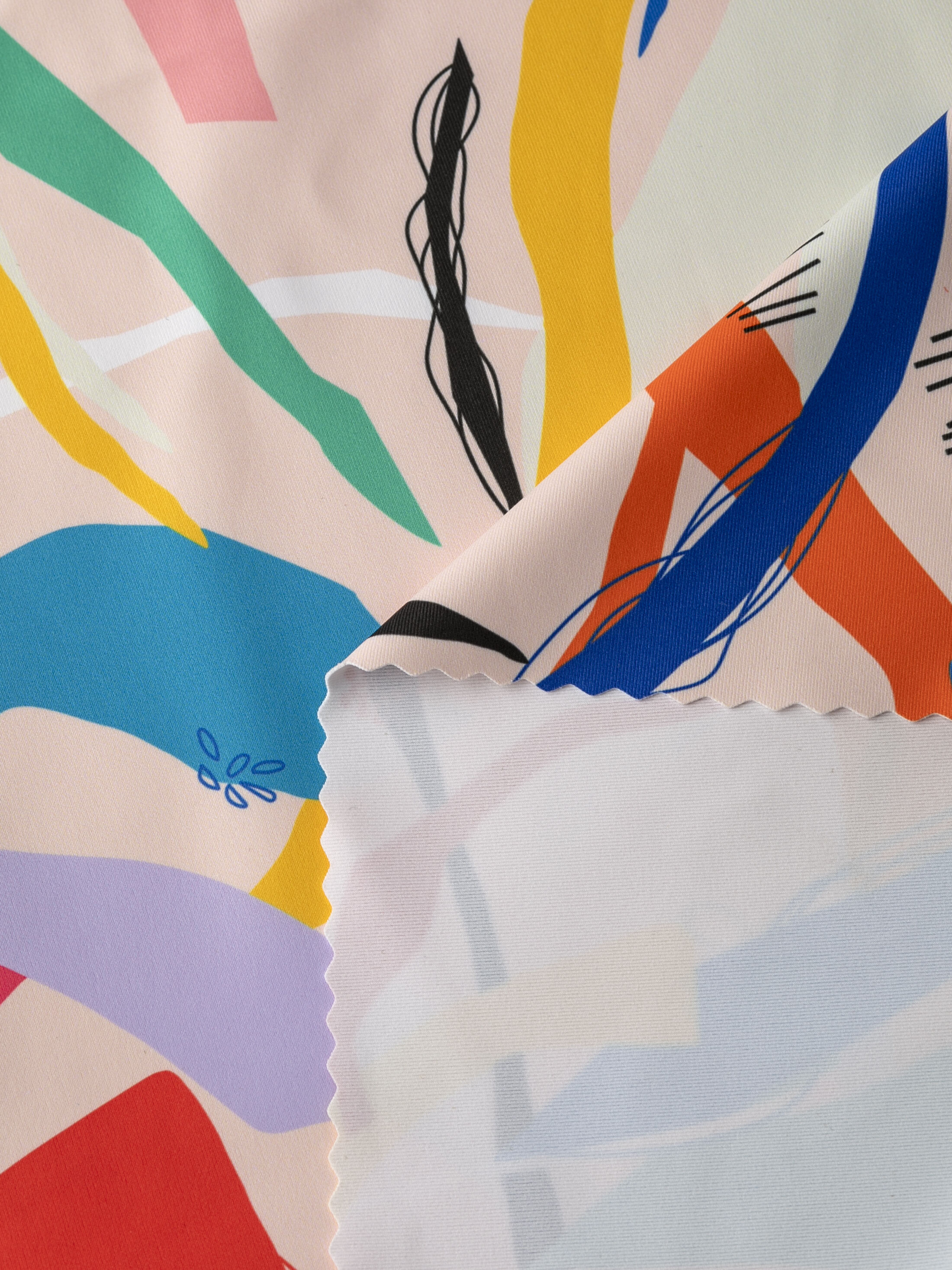 Custom Printed Polyester Spandex Fabric | Soft & Stretchy