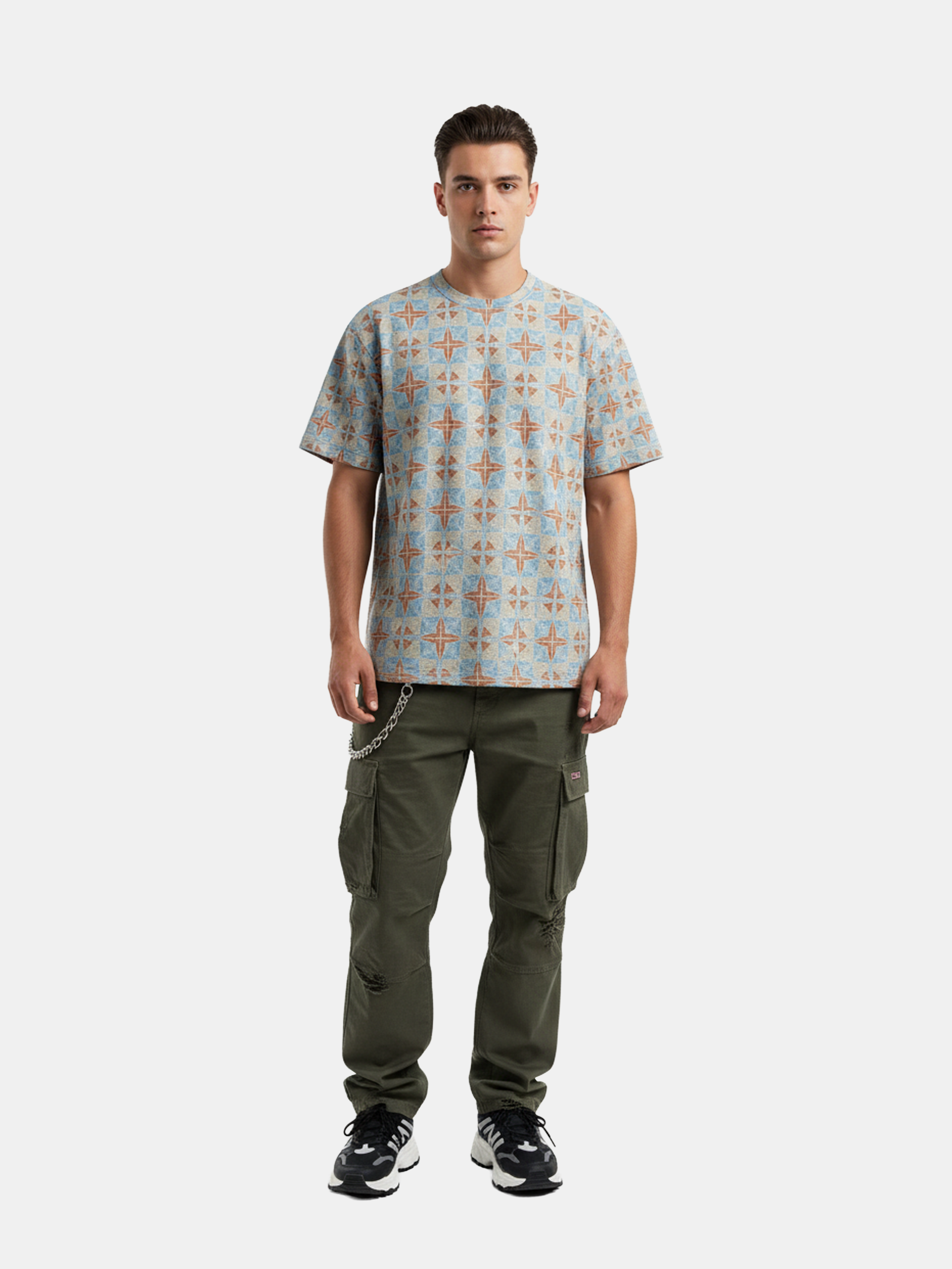 Men’s Boxy Fit Cotton T-Shirt | Oversized Drop Shoulder T-Shirts