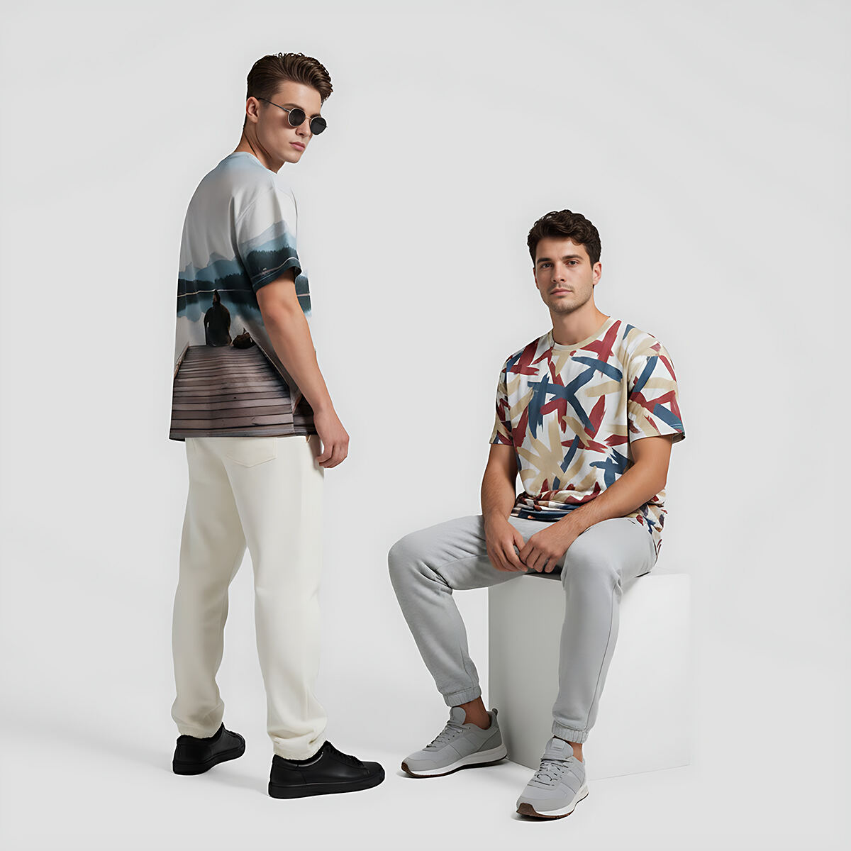 Boxy Fit Mens Cotton T-Shirt | Customised Comfort - Bags of Love