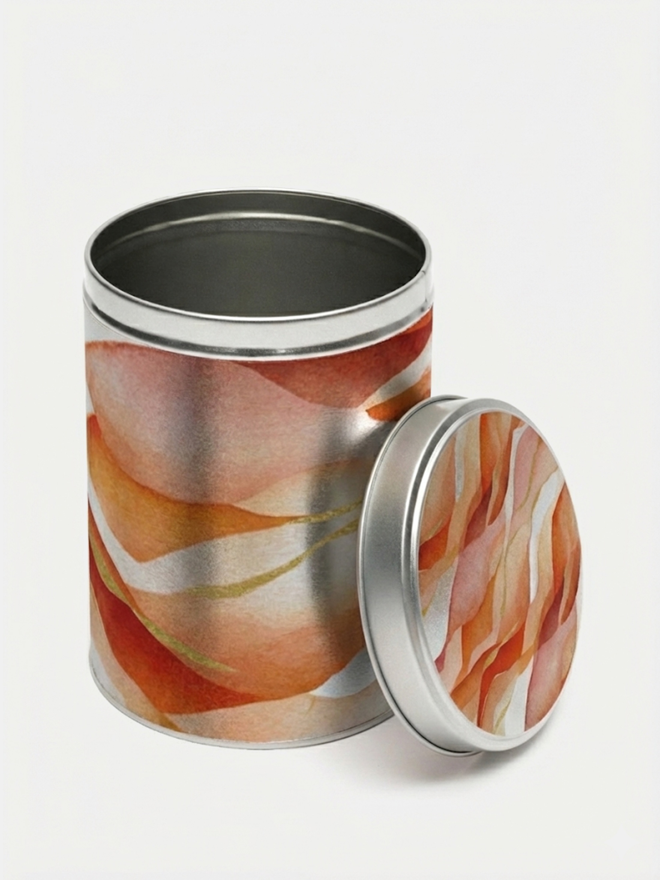 Cylinder Tin: Custom Tin Cylinder Shaped in 2 Sizes