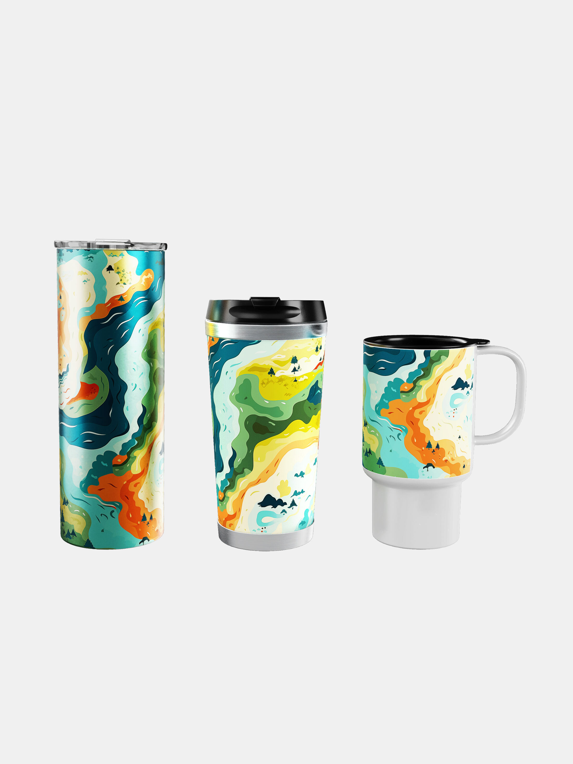Custom Travel Mugs. Travel Coffee Mugs Printed In Our Studio.