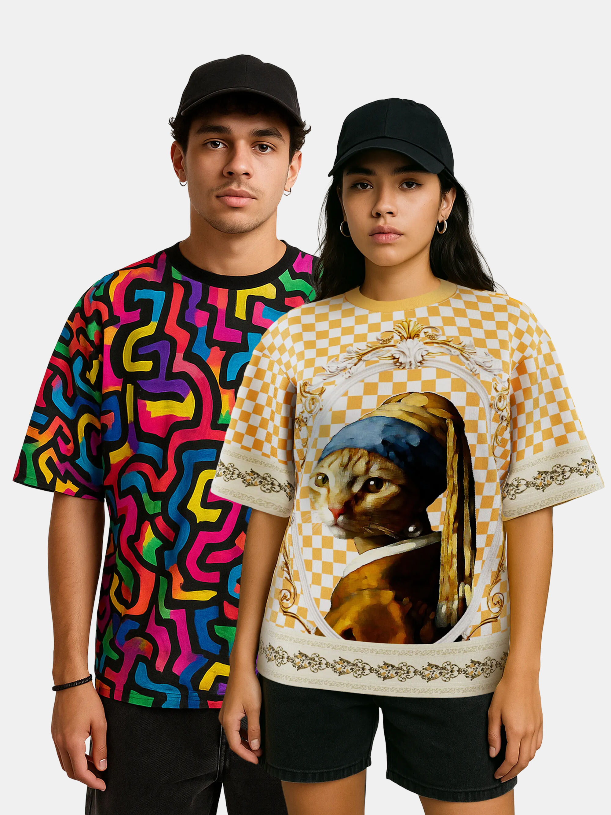 Men's & Women's Custom Printed Oversized T-Shirts