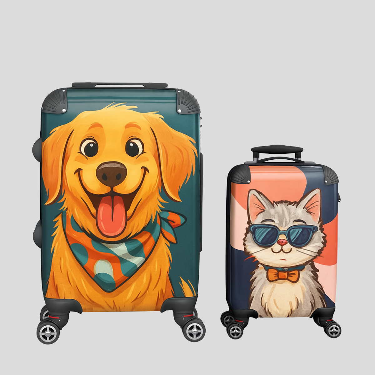 Personalised Suitcase. Custom Suitcase Printed with Photos