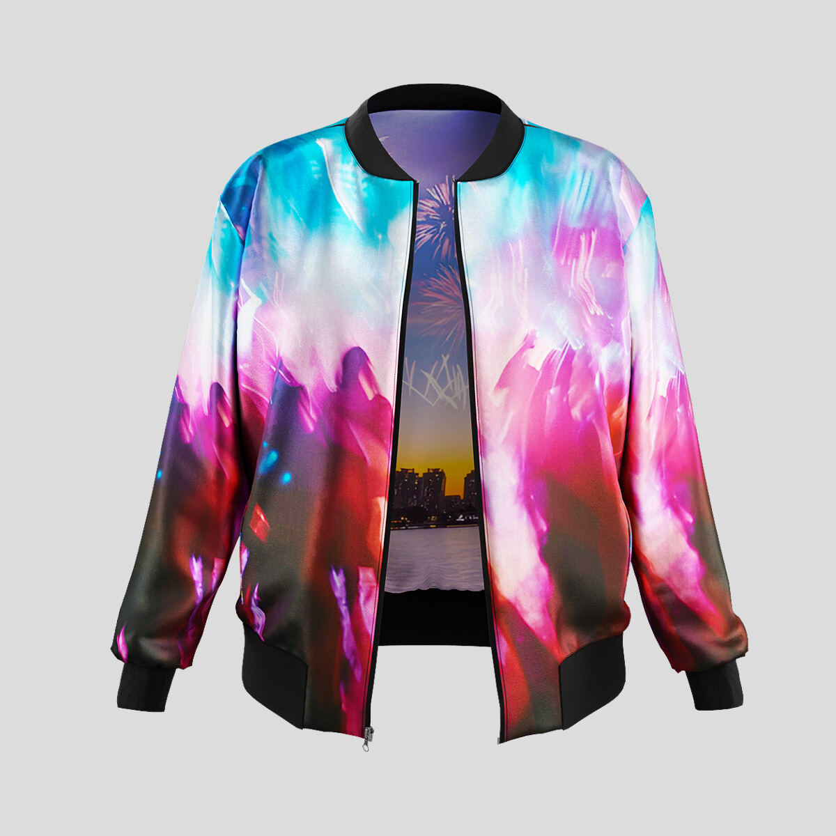 Women's Reversible Silk Bomber Jacket | Design Your Own