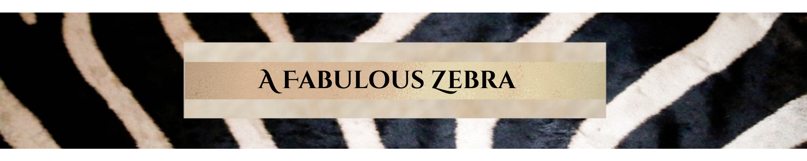 A Fabulous Zebra