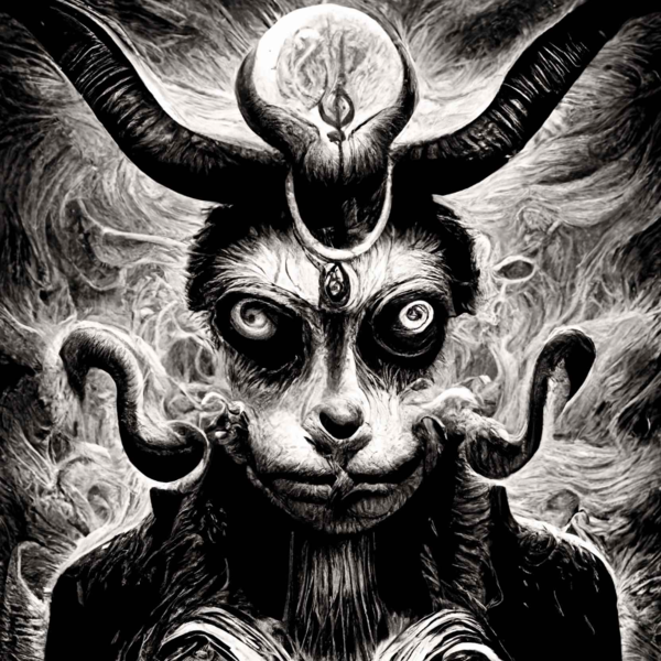 Gothic Alien Mythical Alien Creature Custom Canvas Print